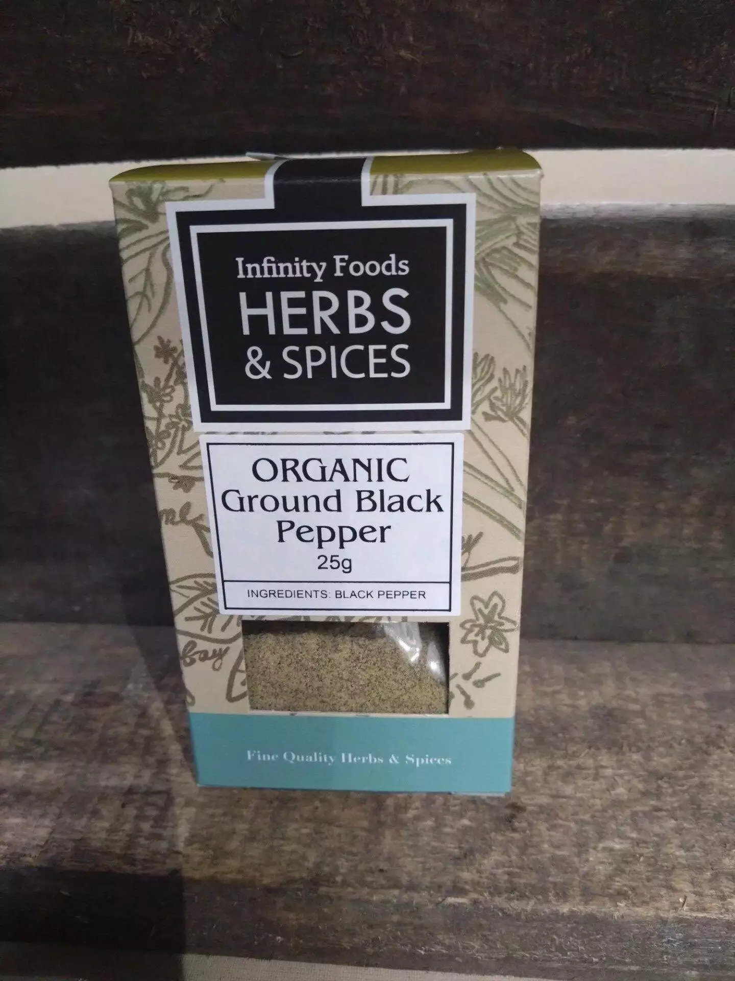 INFINITY FOODS Organic Dried Ground Black Pepper (25g) - Organically ...