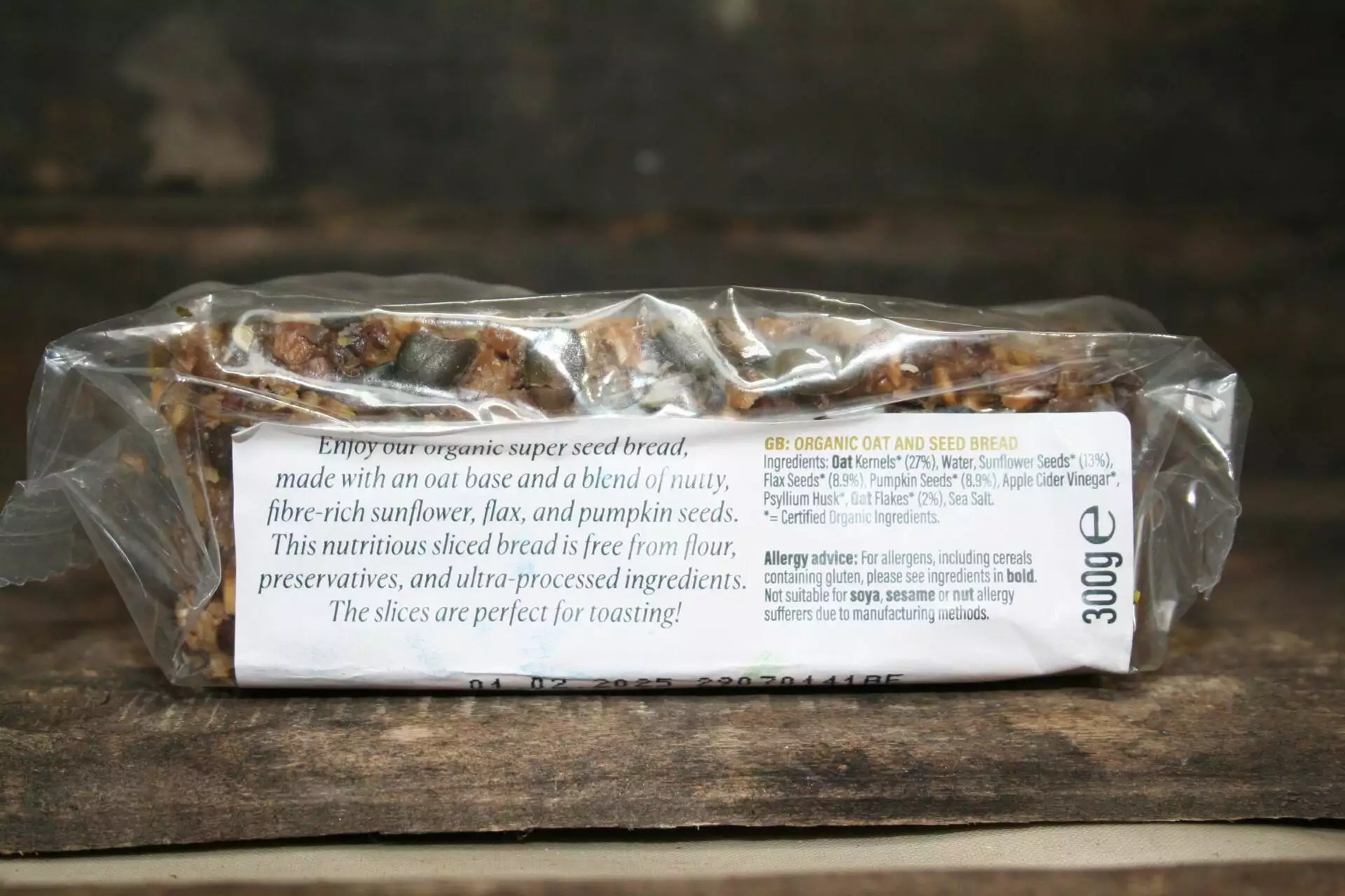 BIONA Organic Super Seed Bread (300g) - Organically Speaking Organic Shop